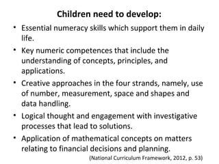 Numeracy tablet inset sept15 (grazio) | PPT