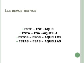 Numerales y demostrativos | PPTX | Anniversary | Personal Celebrations ...