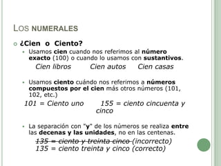 Numerales y demostrativos | PPTX