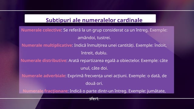 Numeralul este o parte de vorbire din limba romana .pptx
