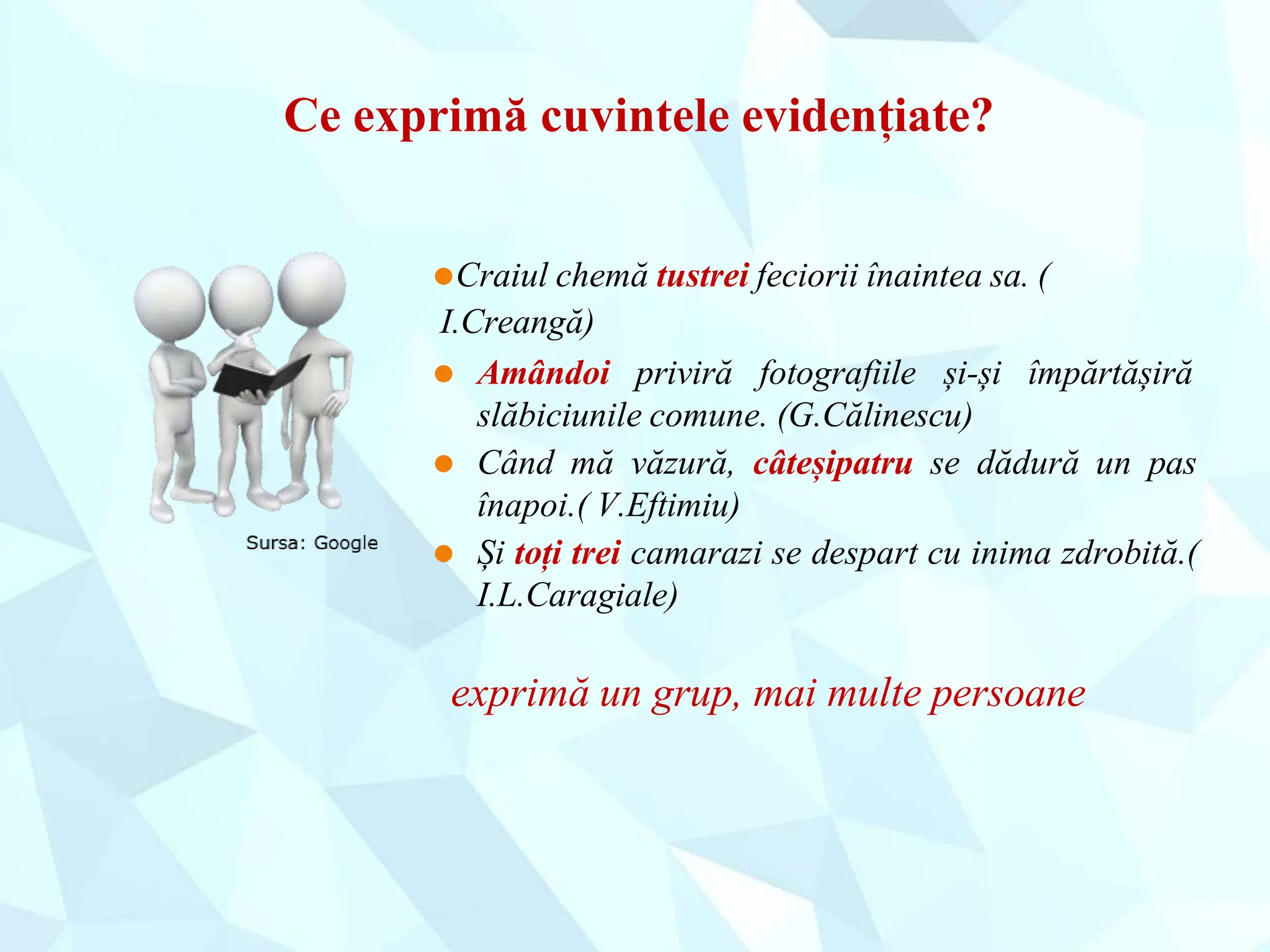 Exerciții și aplicații pentru numeralul adverbial colectiv | PPT