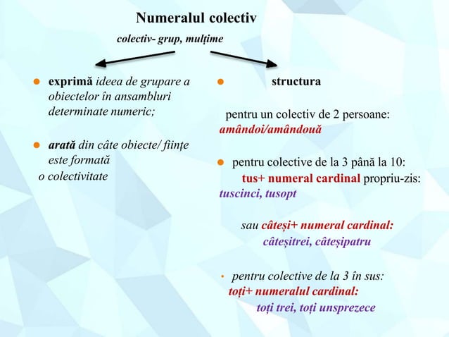 Exerciții și aplicații pentru numeralul adverbial colectiv | PPT