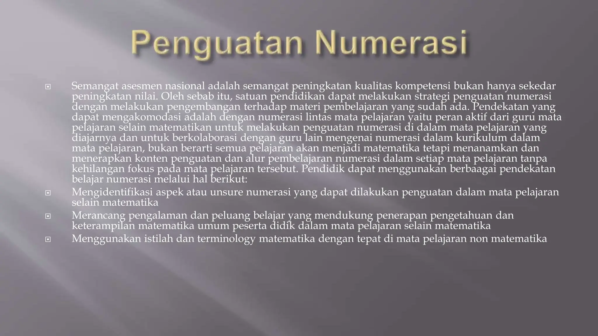 ppt kegiatan numerasi sebagai contohNUMERASI.pptx