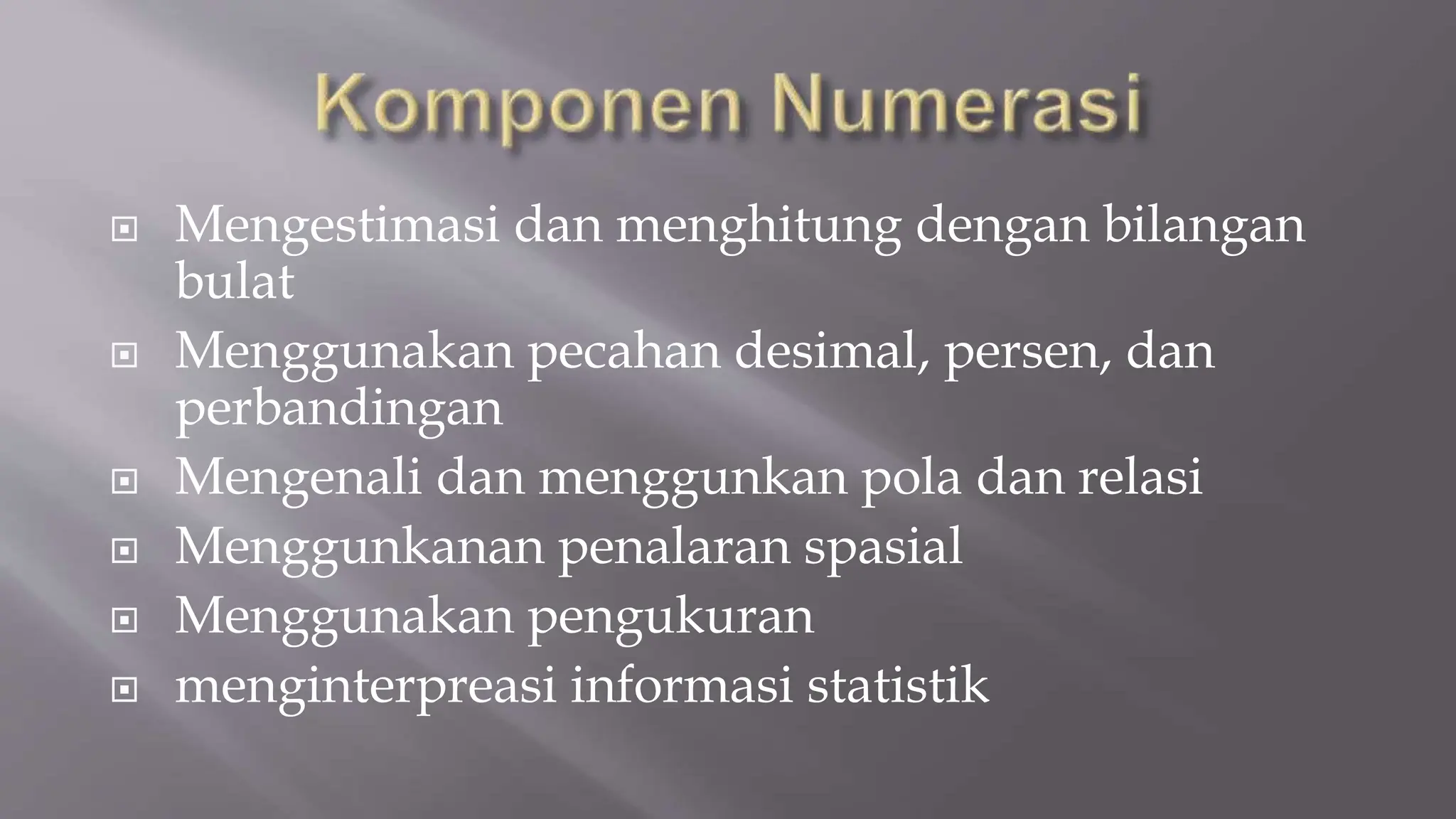 ppt kegiatan numerasi sebagai contohNUMERASI.pptx