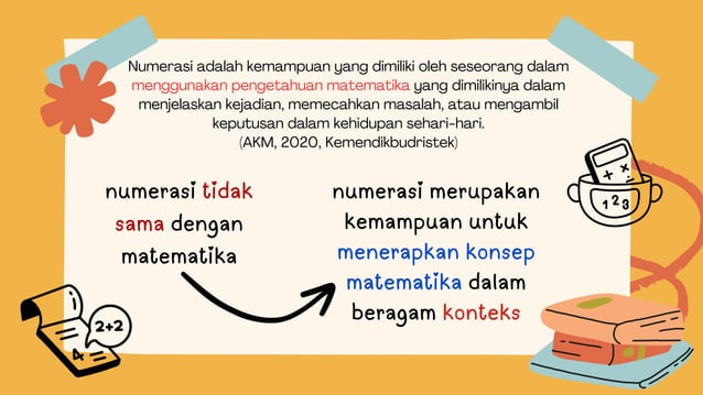 Numerasi bagi Guru Sekolah Dasar di Satu | PPT