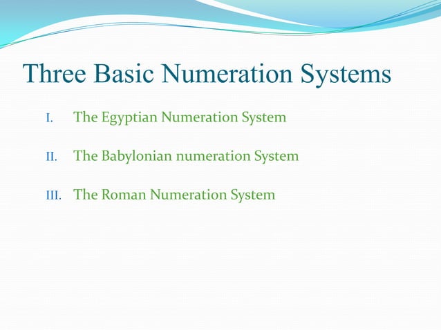 Numeration systems | PPTX