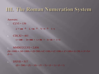 Numeration systems | PPTX