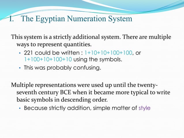 Numeration systems | PPTX