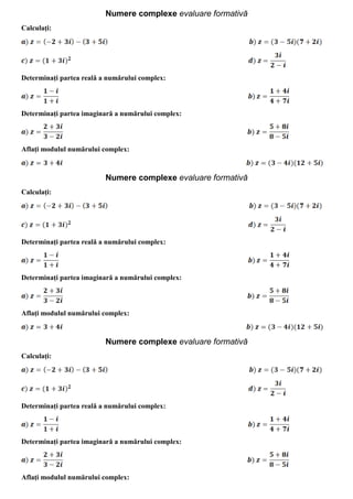 Numere complexe evaluare formativă.doc