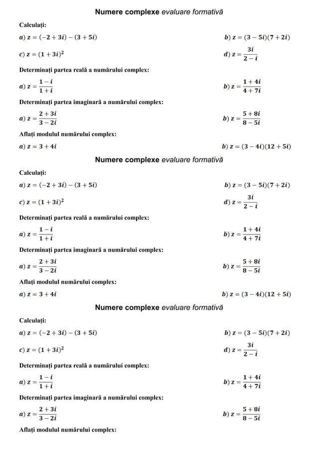 Numere complexe evaluare formativă.doc