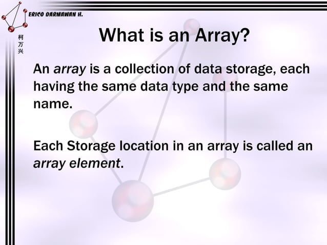 Numeric Arrays 6 Ppt Programming Languages Computing