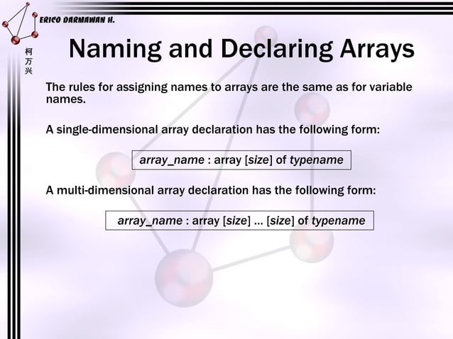 Numeric Arrays 6 Ppt Programming Languages Computing