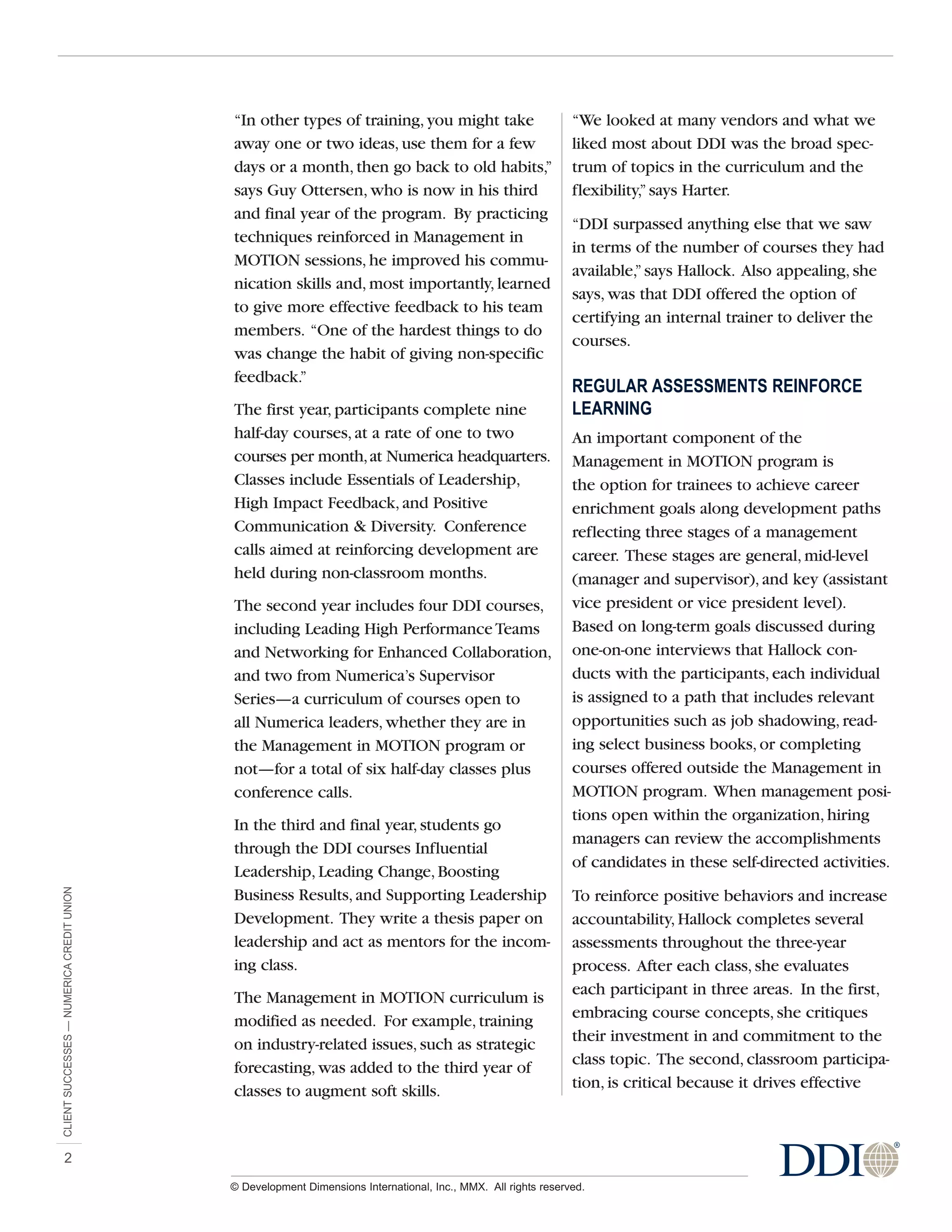 Numerica Credit Union Client success | PDF