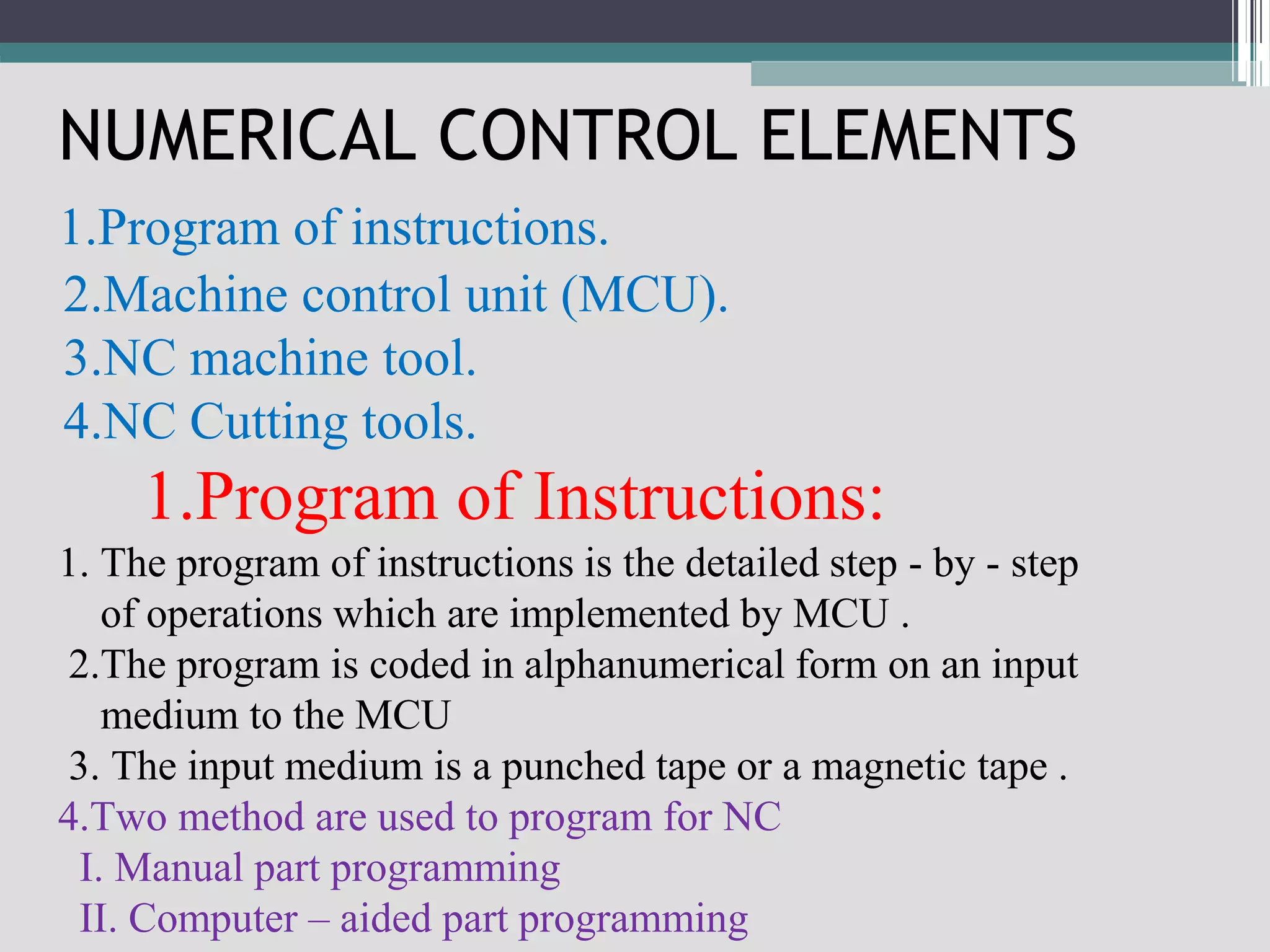 Numerical Control Machines Tool Pptx Operating Systems Computer