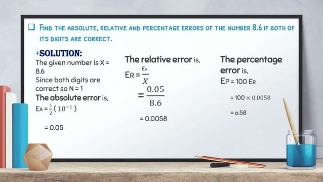 Error Finding in Numerical method | PPTX