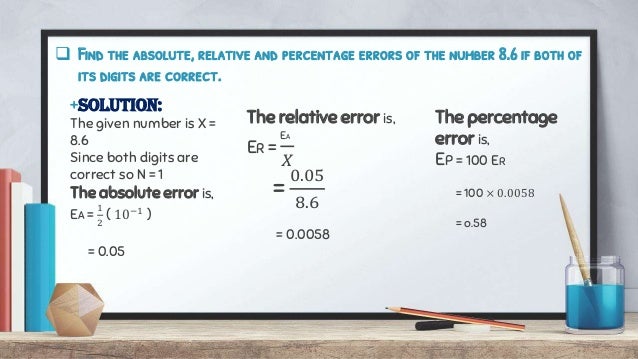 Error Finding in Numerical method