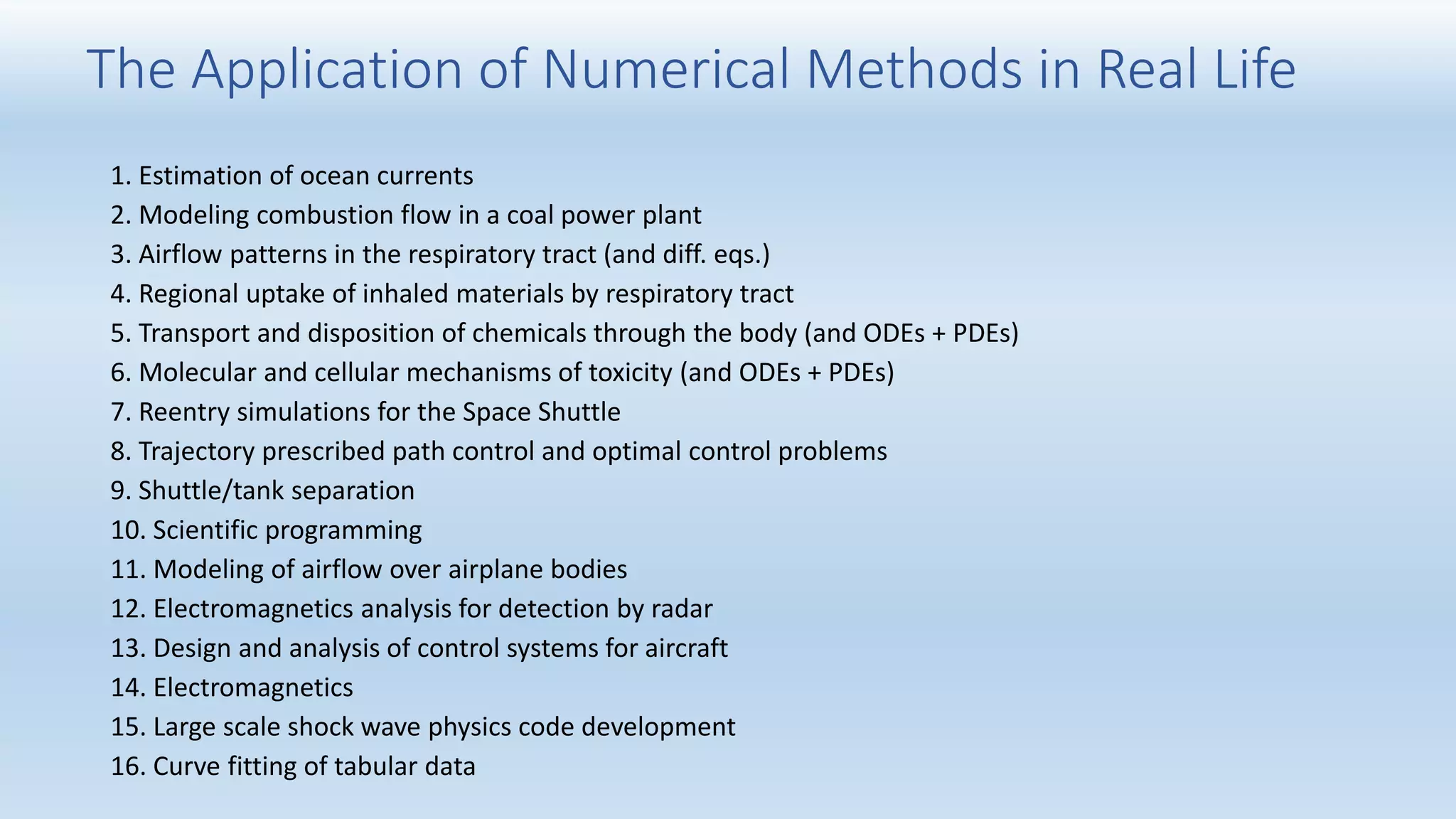 Application of Numerical method in Real Life | PPTX