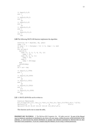 Numerical Methods for Engineers 6th Edition Chapra Solutions Manual | PDF