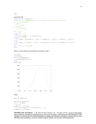 Numerical Methods for Engineers 7th Edition Chapra Solutions Manual | PDF