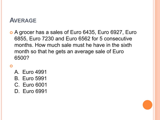 Numerical Ability.pptx | Physics | Science