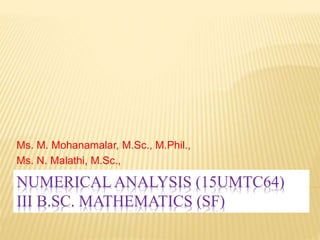 Numerical analysis | PPT