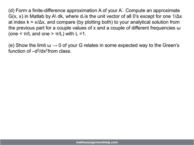 Numerical Analysis Assignment Help | PPTX