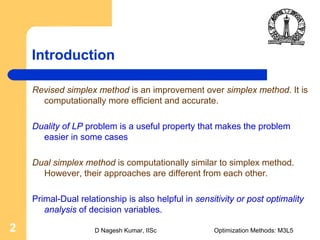 Numerical analysis dual, primal, revised simplex | PDF