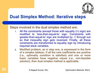 Numerical analysis dual, primal, revised simplex | PDF