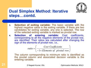 Numerical analysis dual, primal, revised simplex | PDF