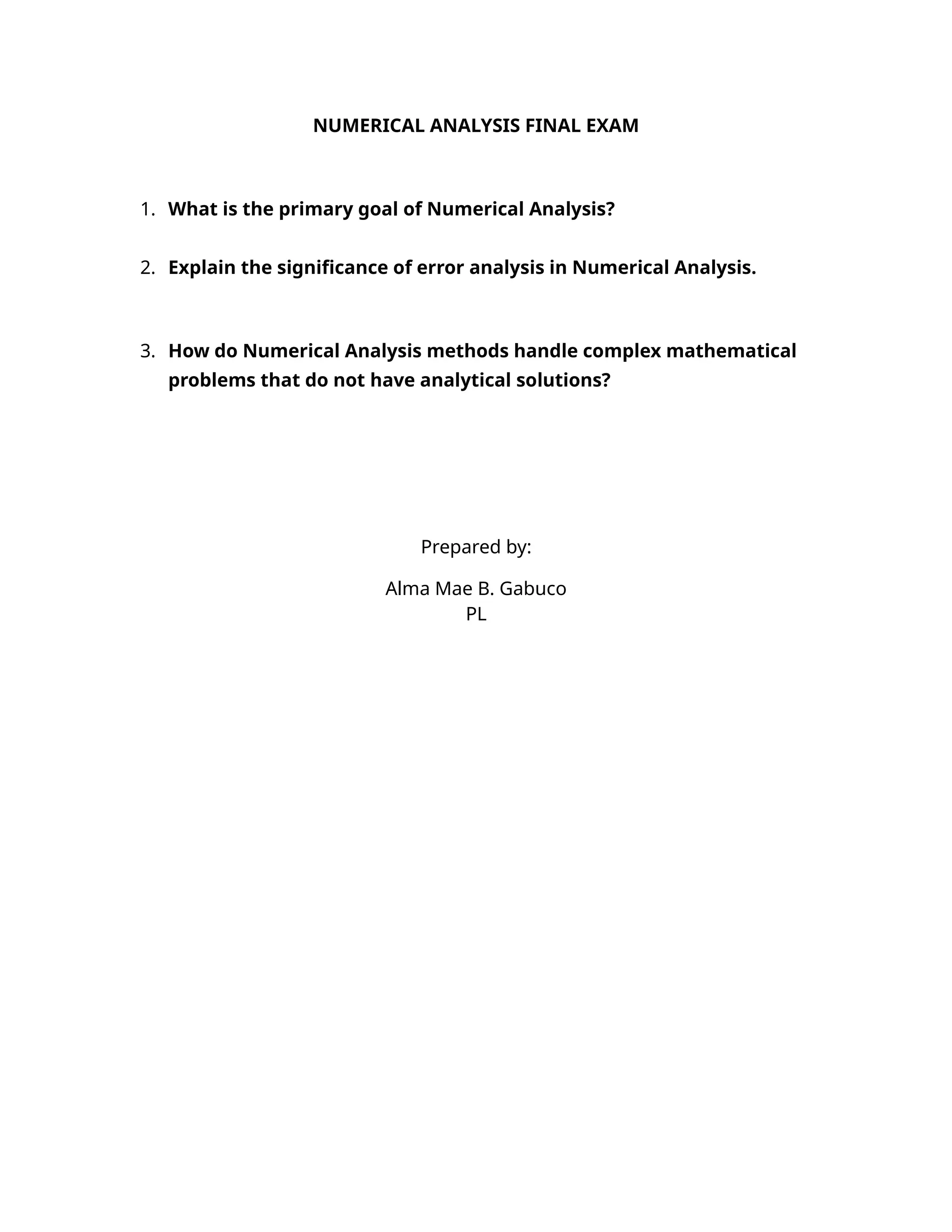 Sample examination forNumerical Analysis Final Exam.docx