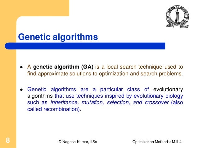 Numerical analysis genetic algorithms