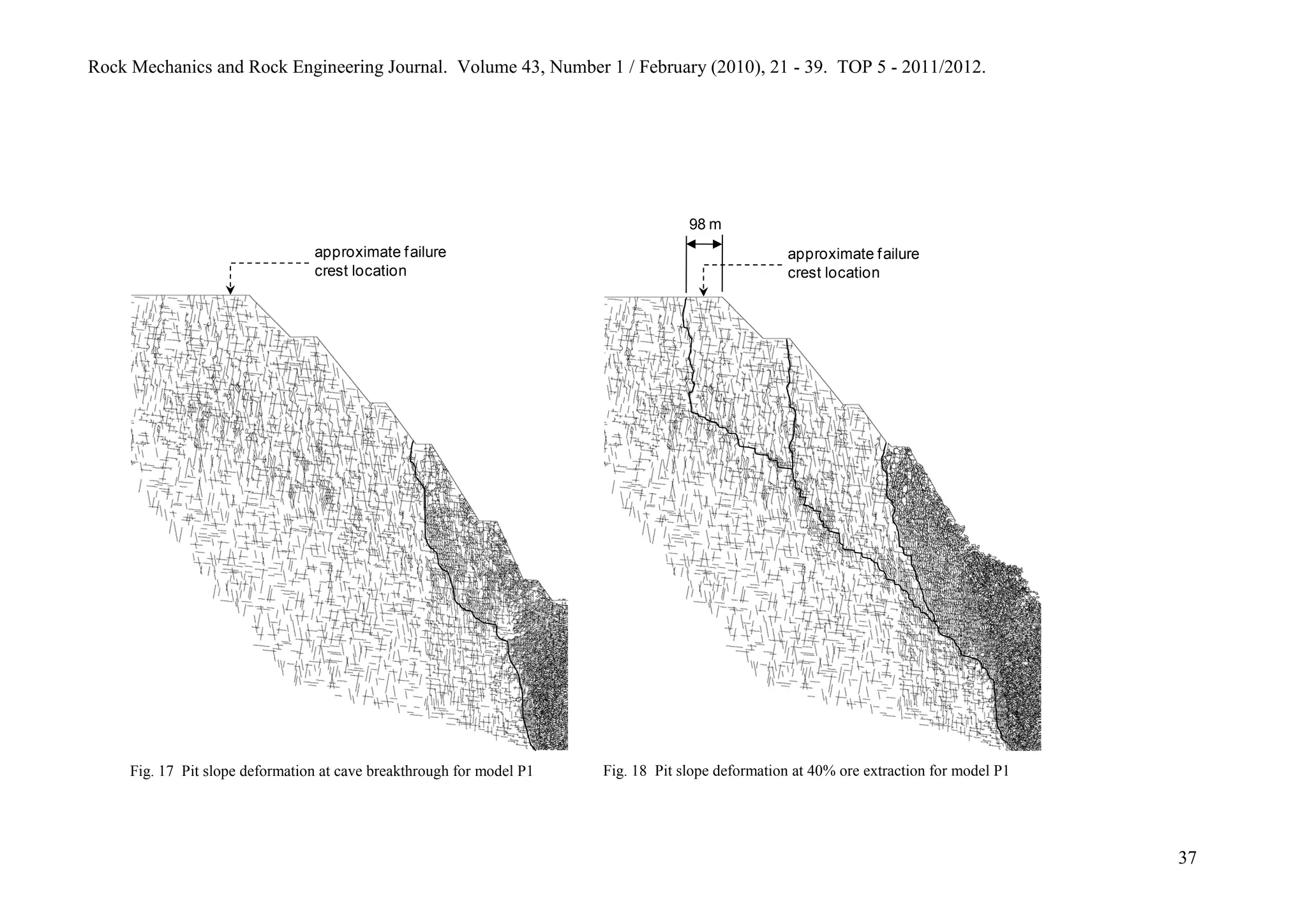 Numerical analysis of block caving induced instability in large open ...