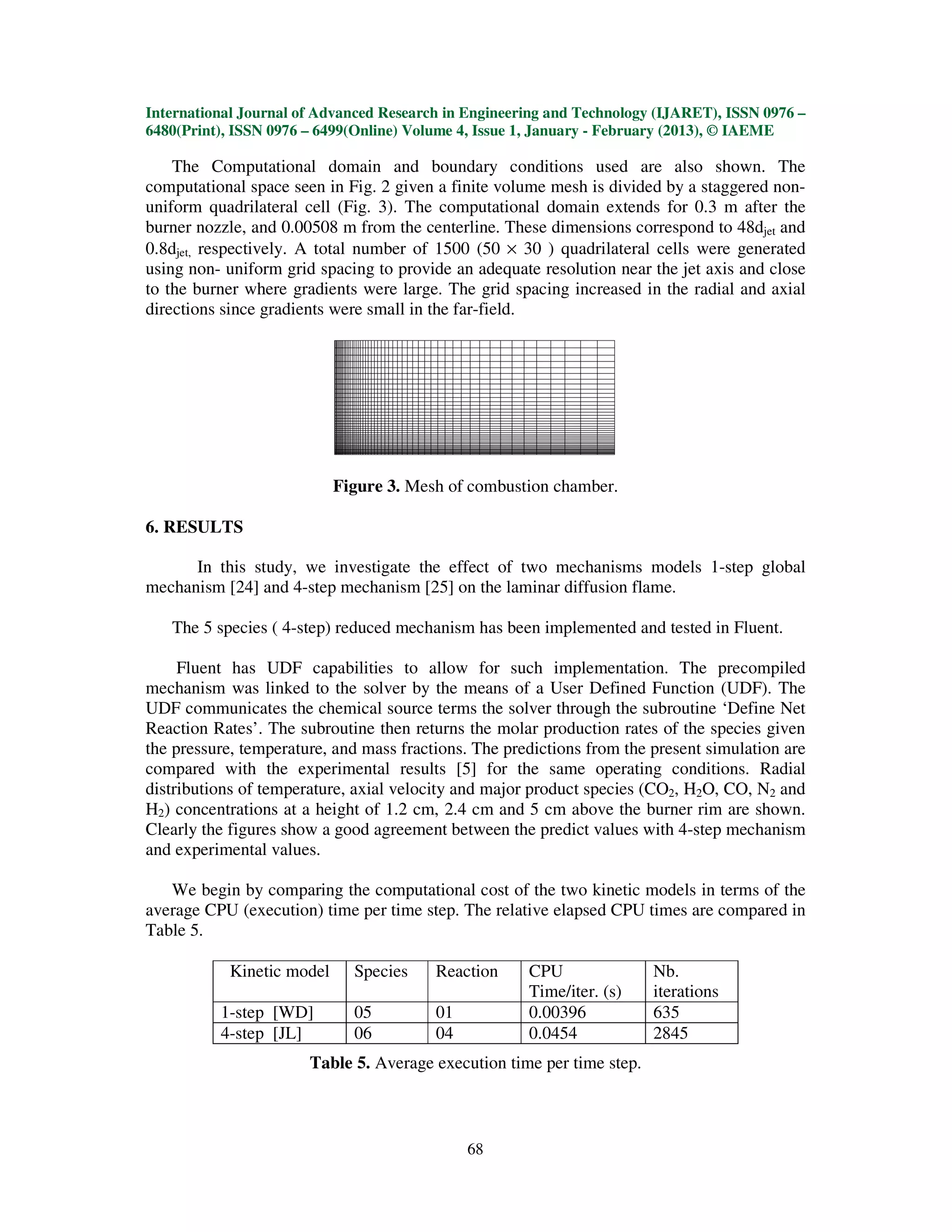 Numerical analysis of confined laminar diffusion flame effects of ...