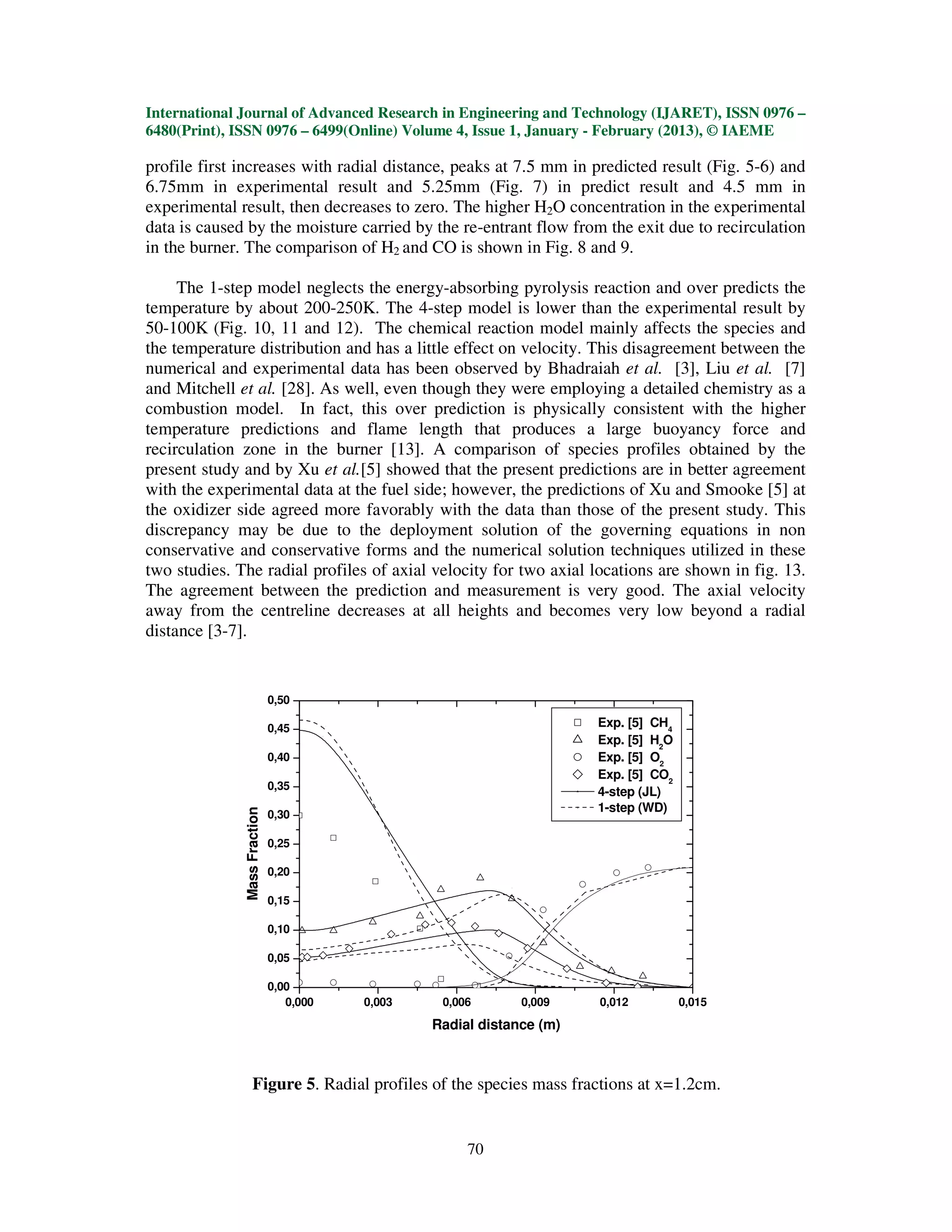 Numerical analysis of confined laminar diffusion flame effects of ...