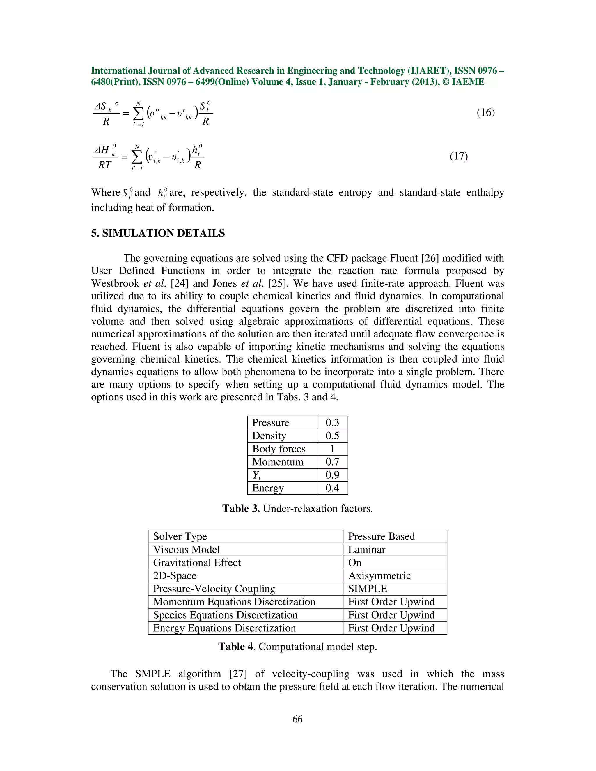 Numerical analysis of confined laminar diffusion flame effects of ...