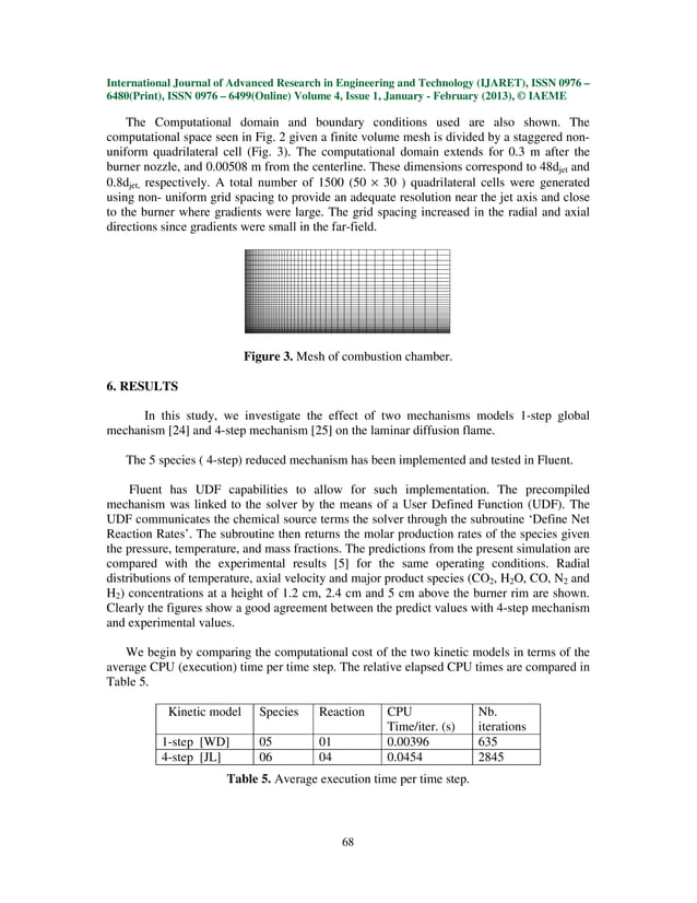 Numerical analysis of confined laminar diffusion flame effects of chemical kinetic mechanisms | PDF