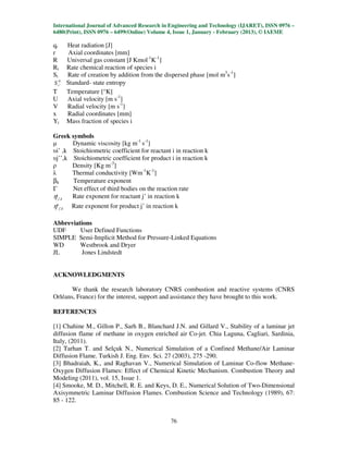 Numerical analysis of confined laminar diffusion flame effects of ...