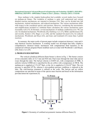 Numerical analysis of confined laminar diffusion flame effects of chemical kinetic mechanisms | PDF
