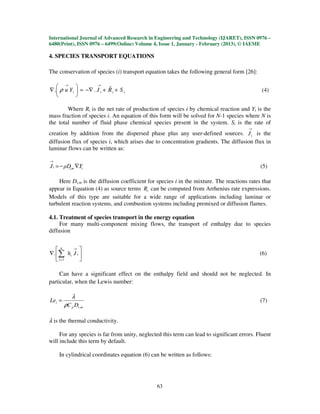 Numerical analysis of confined laminar diffusion flame effects of ...