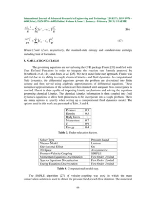 Numerical analysis of confined laminar diffusion flame effects of chemical kinetic mechanisms | PDF