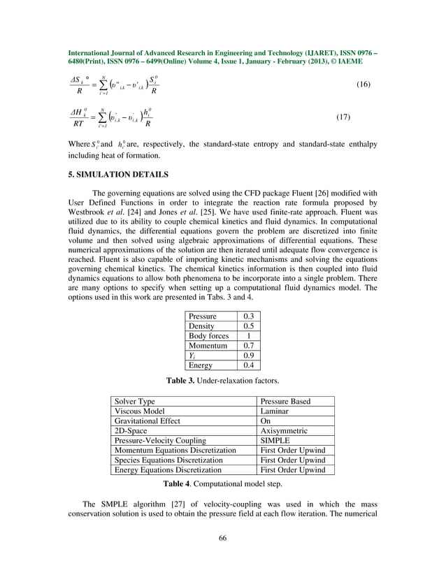 Numerical analysis of confined laminar diffusion flame effects of chemical kinetic mechanisms | PDF