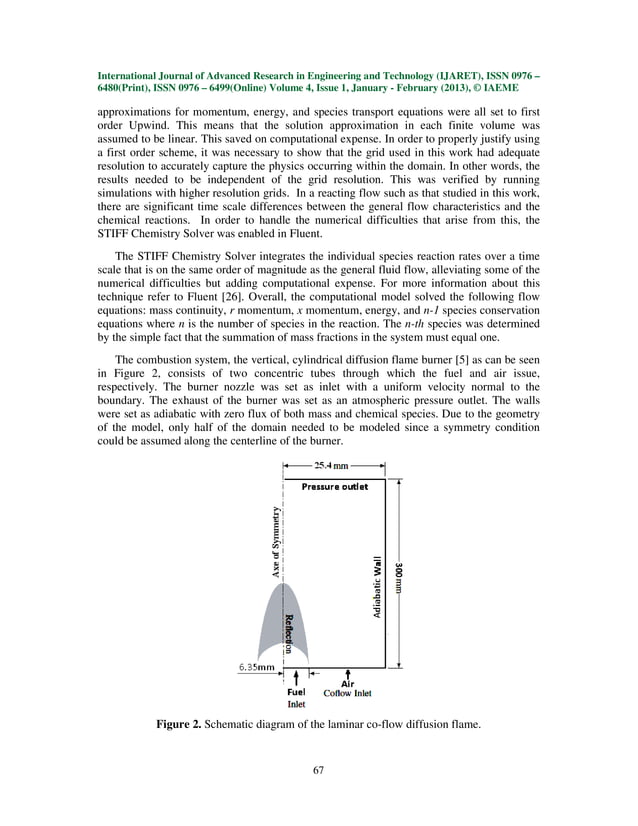 Numerical analysis of confined laminar diffusion flame effects of chemical kinetic mechanisms | PDF