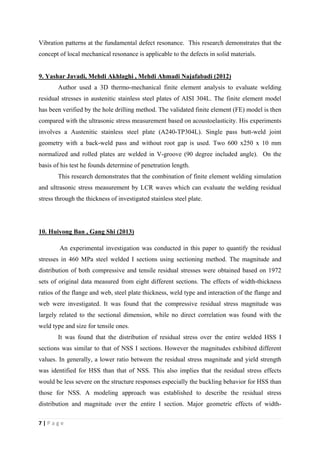 Numerical analysis on residual stress on plate girder | PDF