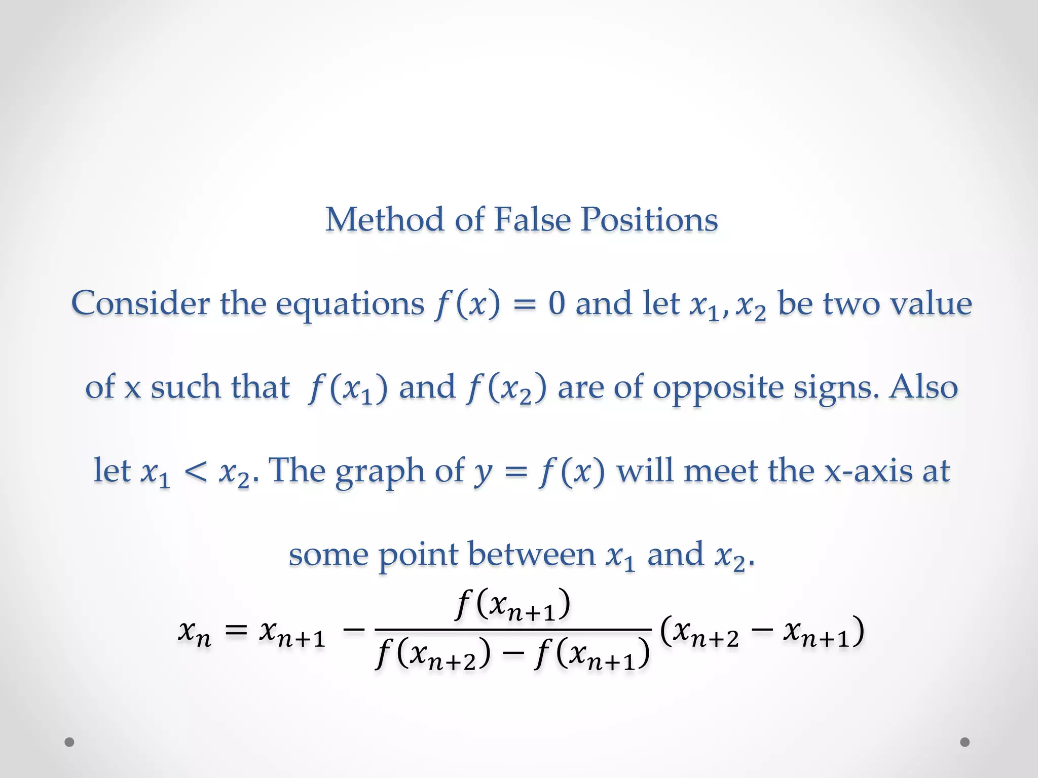 Numerical analysis ppt | PPT | Free download