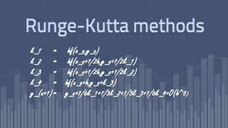 Runge-Kutta methods with examples | PPTX
