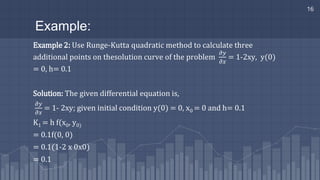 Runge-Kutta methods with examples | PPTX