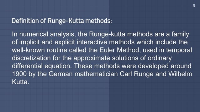Runge-Kutta methods with examples | PPTX