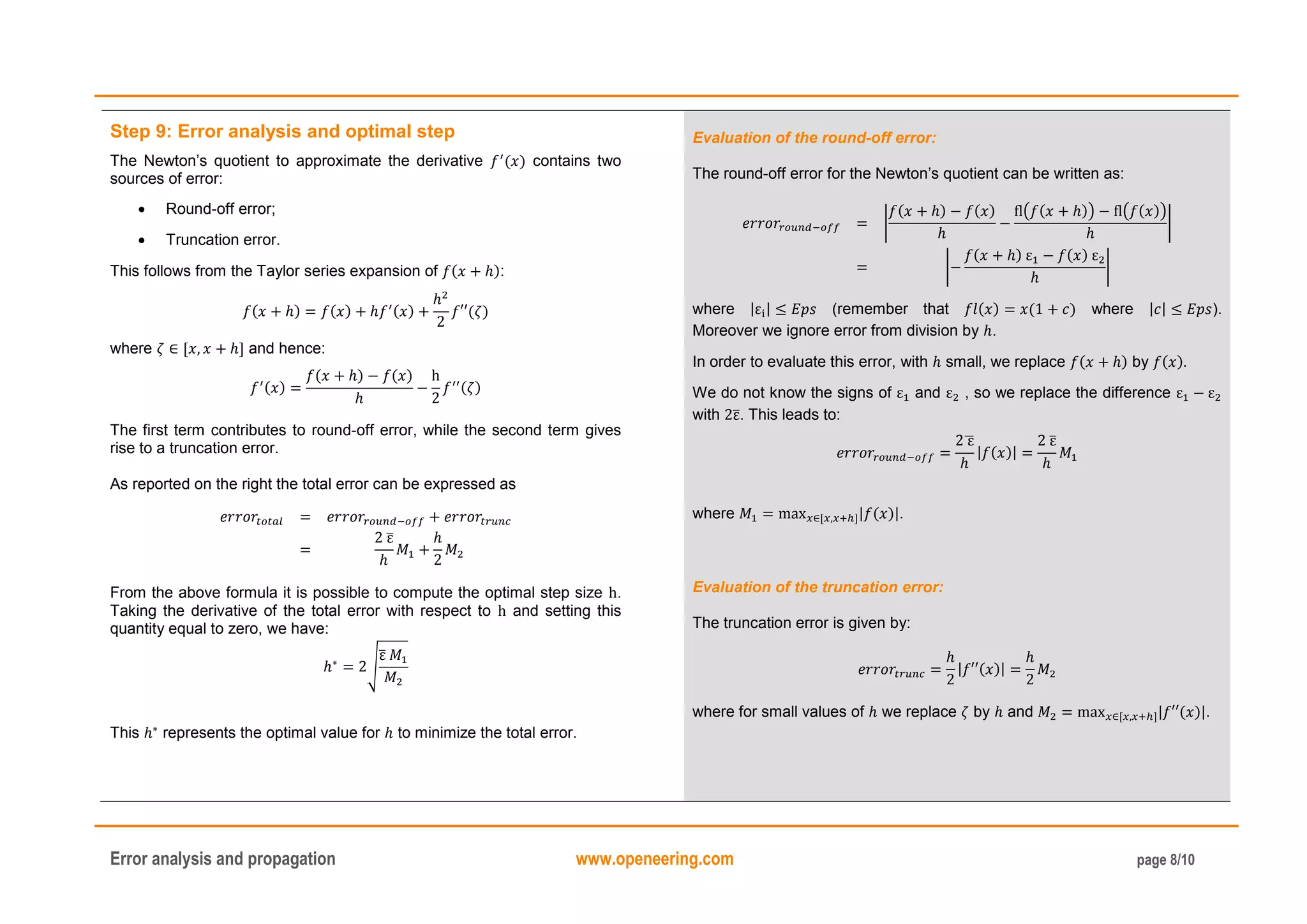 Numerical analysis using Scilab: Error analysis and propagation | PDF Numerical analysis using Scilab: Error analysis and propagation | PDF