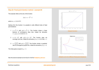 Numerical analysis using Scilab: Solving nonlinear equations | PDF