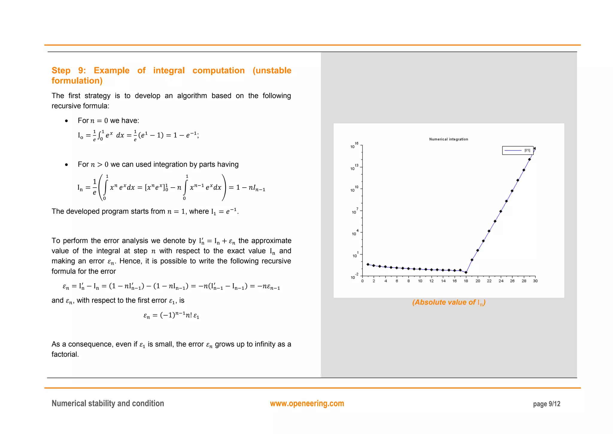 Numerical analysis using Scilab: Numerical stability and conditioning | PDF | Computing ...